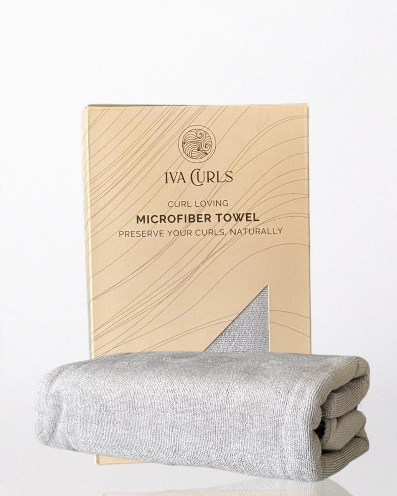 Microfiber Towel Light Grey – Iva Curls